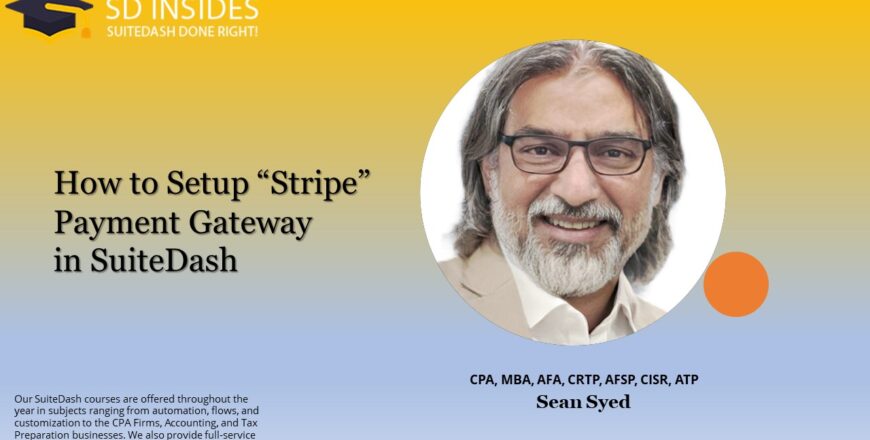 How to Setup “Stripe” Payment Gateway in SuiteDash – SD Insides – SuiteDash Courses